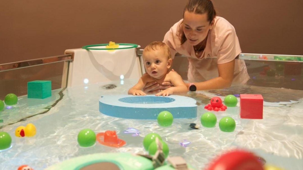 Terapia acuática para bebés