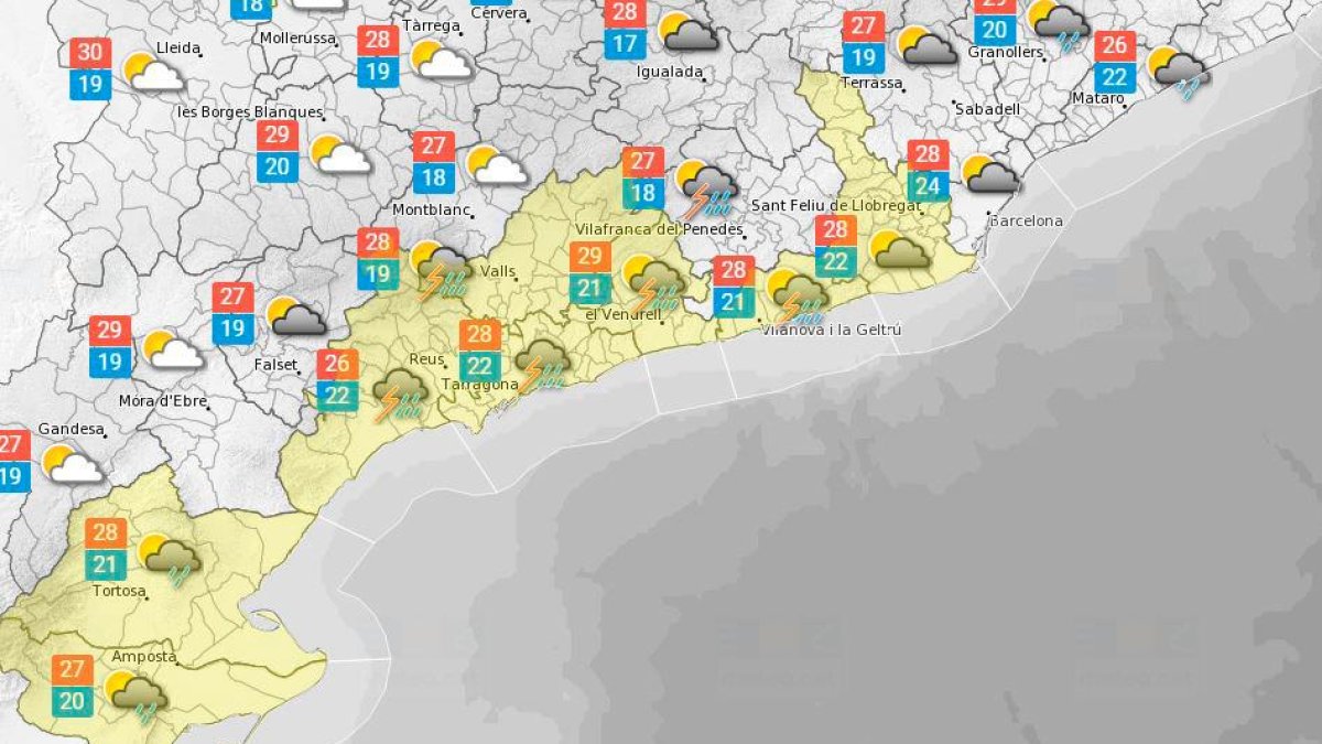 El Temps a Tarragona: Tornen les tempestes