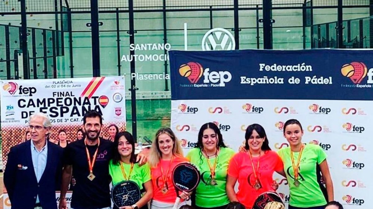 El CUB, campeón de España de pádel femenino