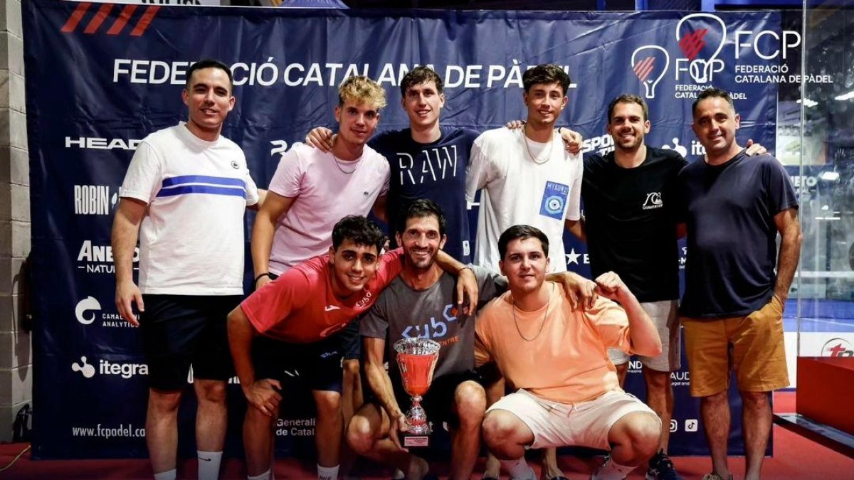 El CUB masculino, campeón provincial de 1ª de pádel