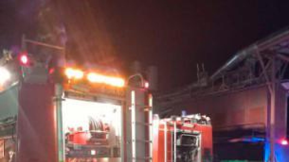 Incendio en una planta de la empresa Borges de Reus