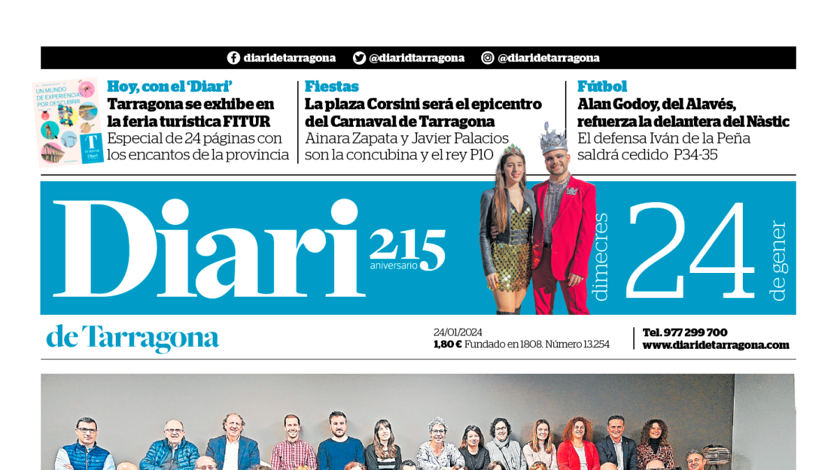 Portada del Diari del 24genp
