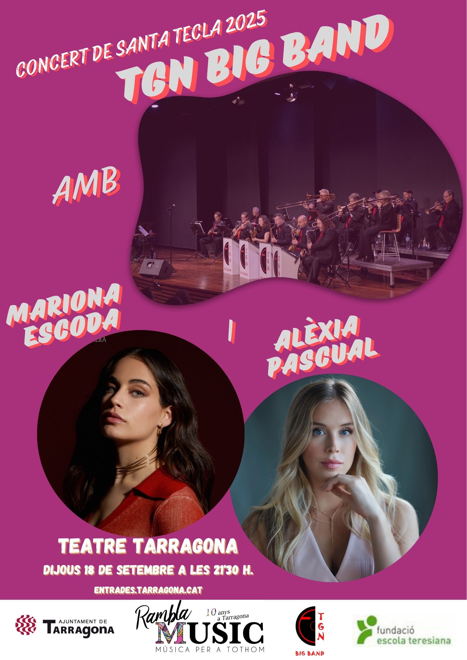Las tarraconenses Alèxia Pascual y Mariona Escoda actuarán con la TGN ...