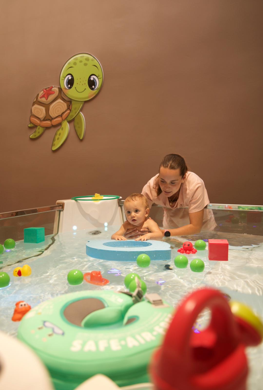 Terapia acuática para bebés