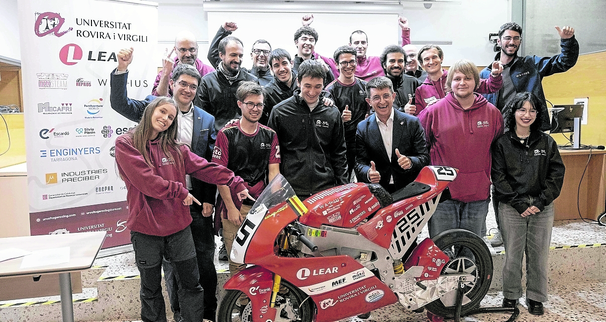 La moto eléctrica de carreras fabricada por estudiantes del URV Voltage ...