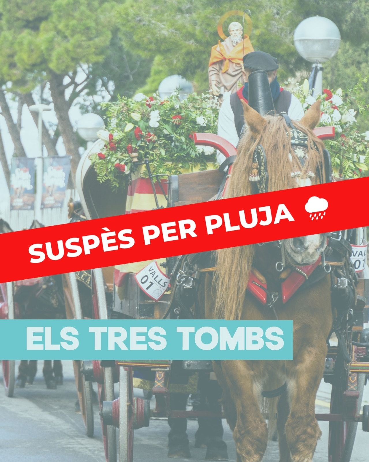 La lluvia empaña la diada de Sant Antoni en Vila-seca: suspendidos los ...